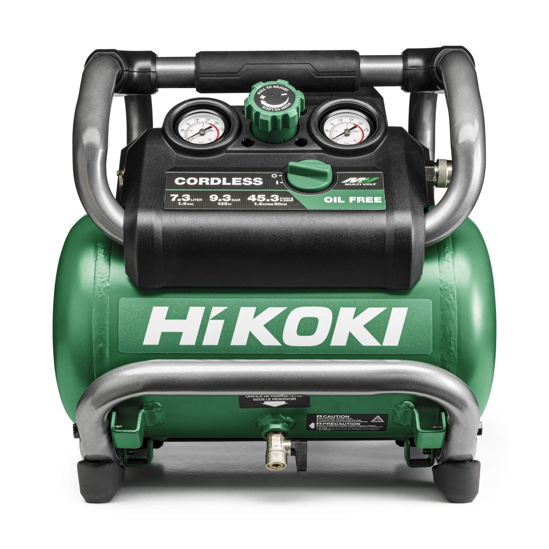 HiKOKI EC36DA 36V Cordless Compressor – 7.3L Tank, Brushless Motor, Oi ...