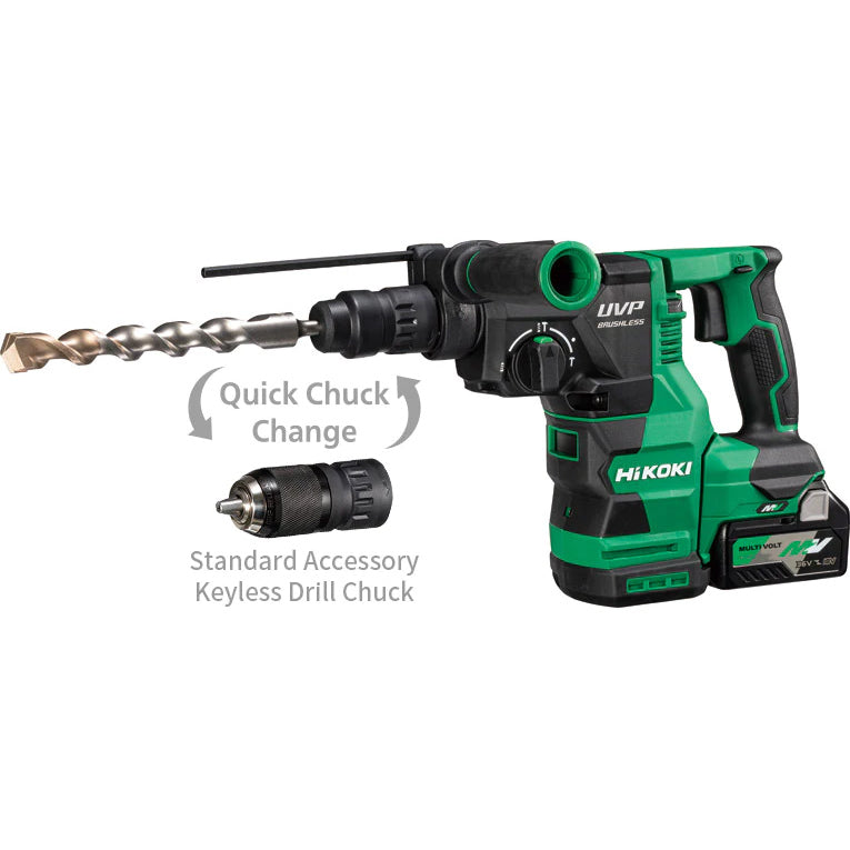 HiKOKI DH3628DCW2Z 36V SDS+ Hammer Drill/Breaker | Versatile & Powerful ...