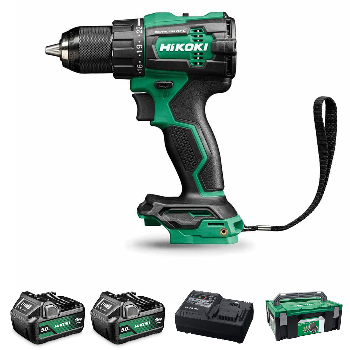 HIKOKI DV18DEJFZ 18V Cordless Hammer Drill Screwdriver Kit | Power ...