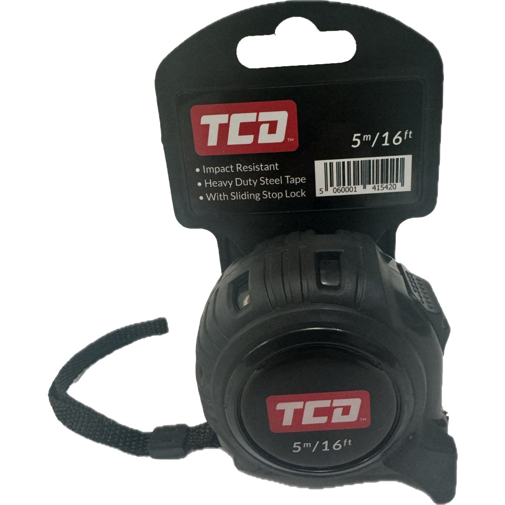 TCD 5m/16ft Tape Measure With Top and Bottom Hook - Scale Printed Both ...