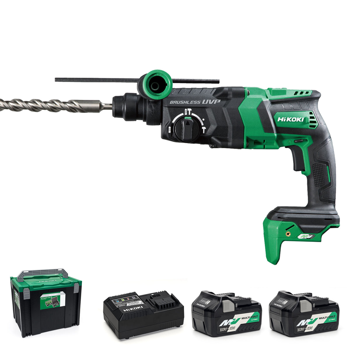 DH36DPE Cordless Rotary Hammer Powerful Impact Energy Vibration Reduction Hikoki Power Tools Hikoki Power Tools Direct