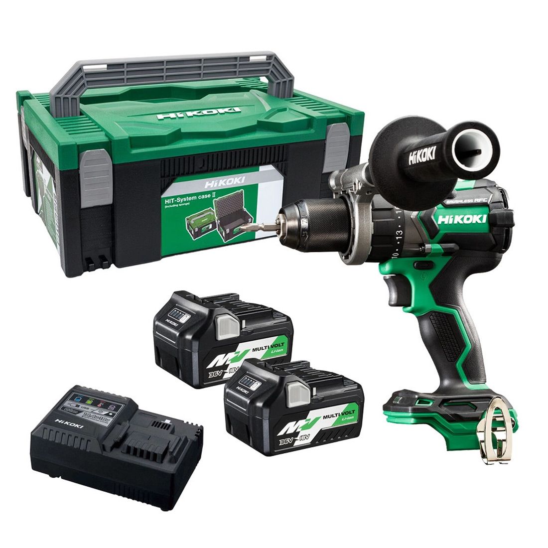 HiKOKI DV18DCJRZ Cordless Drill Kit | Efficient & Powerful | Hikoki Power Tools Direct